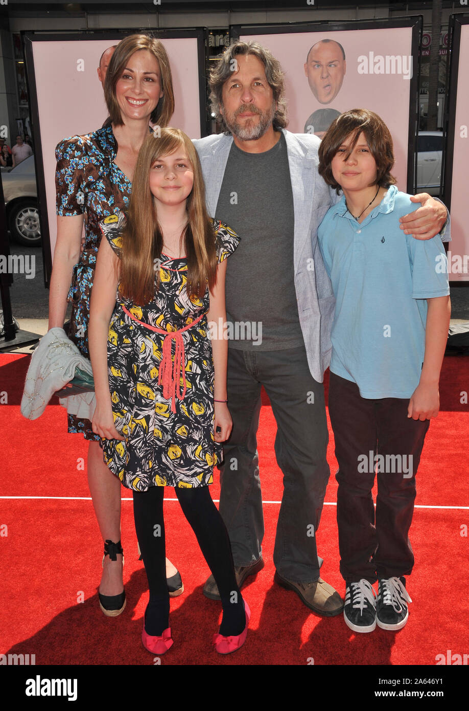 LOS ANGELES, CA. April 08, 2012: Director Pete Farrelly & family at the ...
