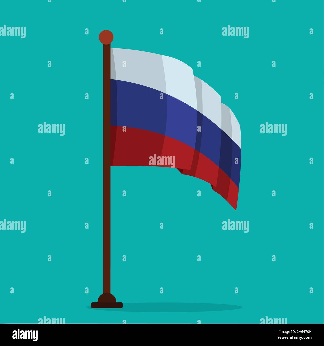 Russia flag vector symbol illustration Stock Vector Image & Art - Alamy