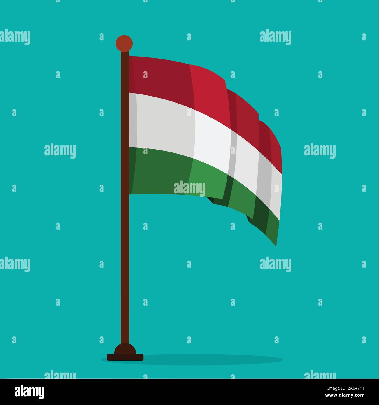 Hungary flag vector symbol illustration Stock Vector Image & Art - Alamy