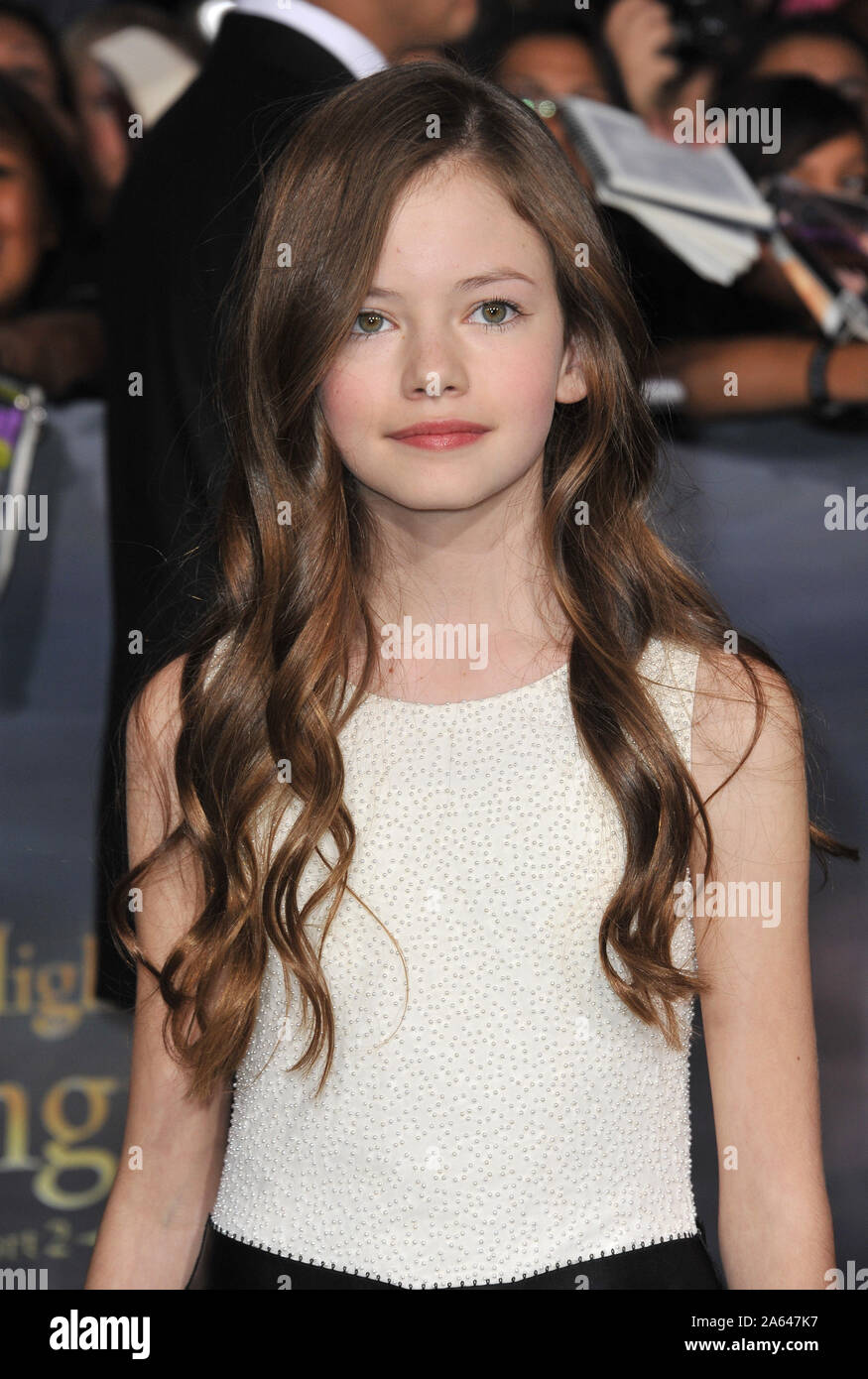 LOS ANGELES, CA. November 12, 2012: Mackenzie Foy at the world premiere ...