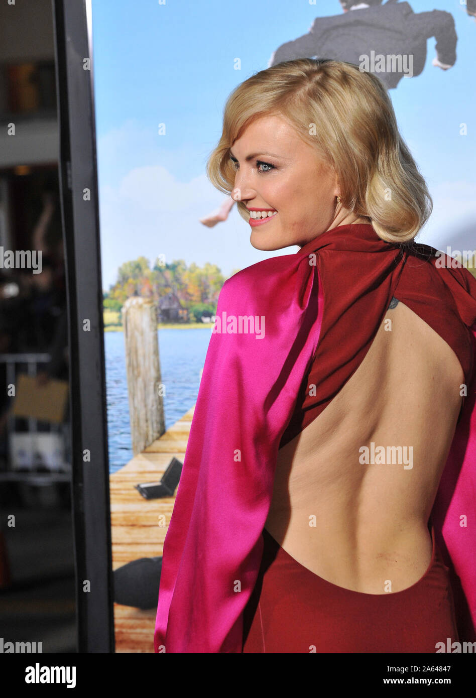 LOS ANGELES, CA. February 16, 2012: Malin Akerman at the world premiere ...
