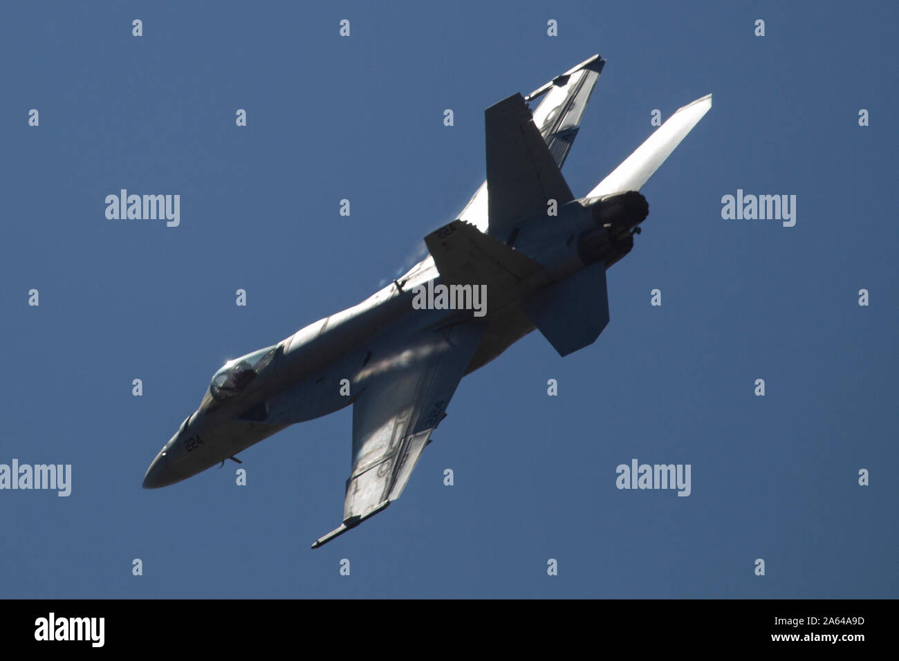 A U.S. Navy F-18E Super Hornet flown by Lt. Jack Keilty of Strike ...