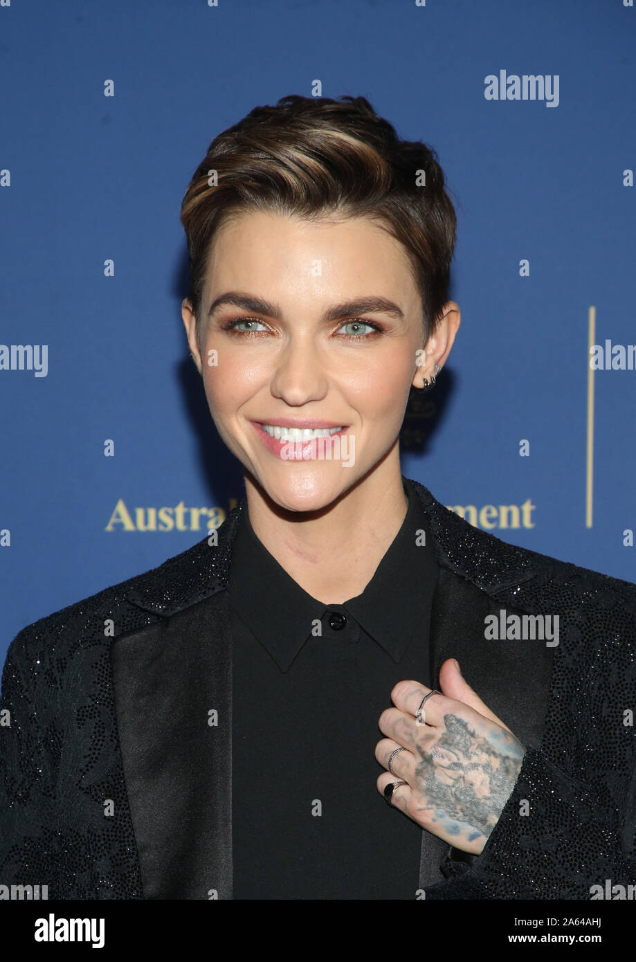 Los Angeles, Ca. 23rd Oct, 2019. Ruby Rose, at 2019 Australians In Film ...