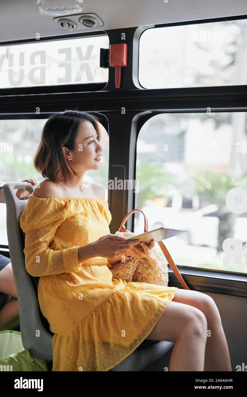 Asian woman looking hi-res stock photography and images - Alamy