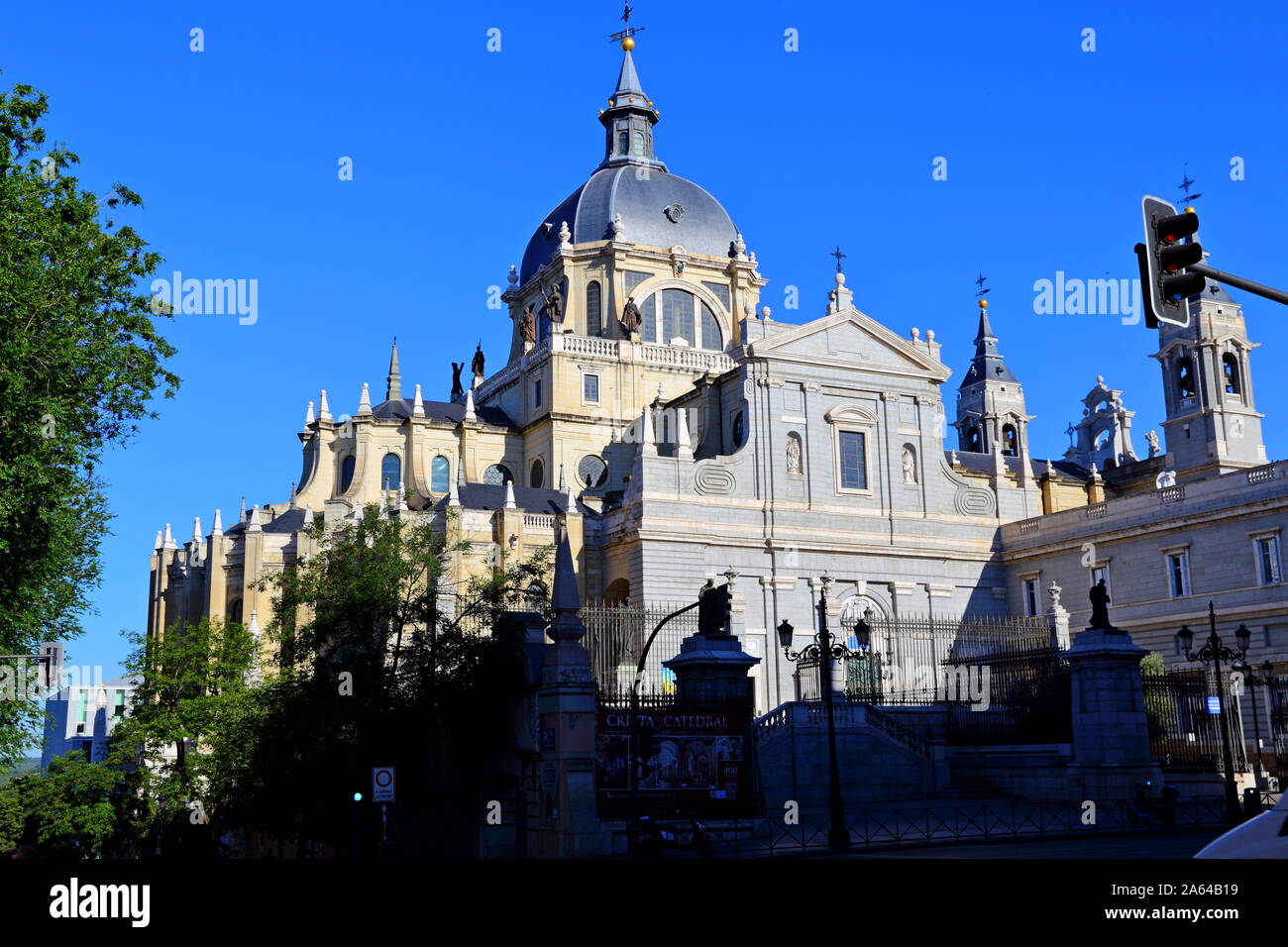 Almudena Church (Catedral de Santa Maria la Real de la Almudenaon) in ...