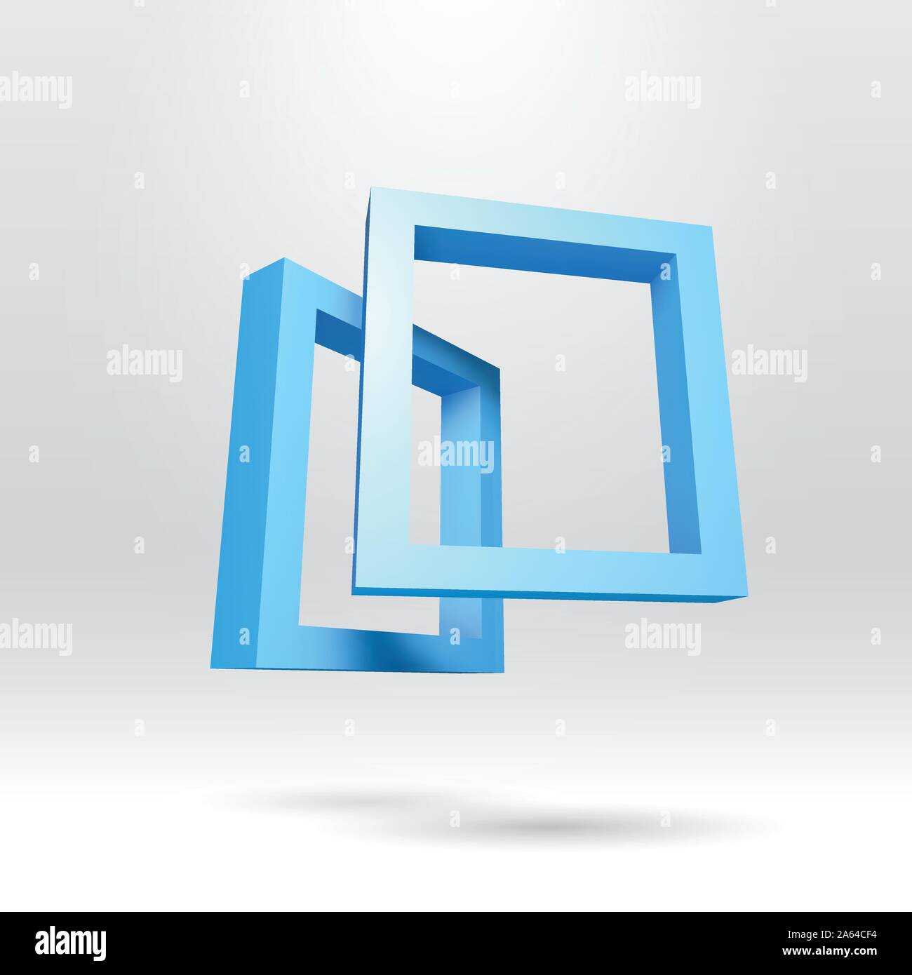 Two empty photo frames Stock Vector Images - Alamy