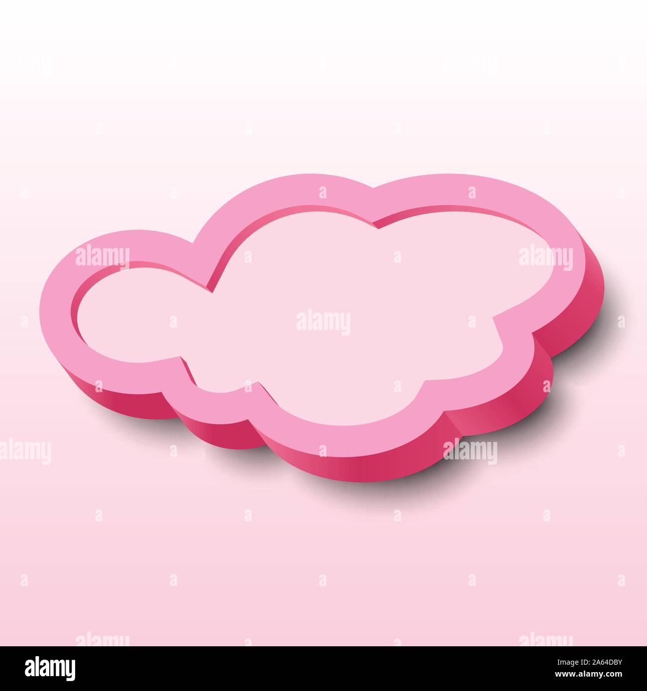 3d cloud frame Stock Vector Image & Art - Alamy