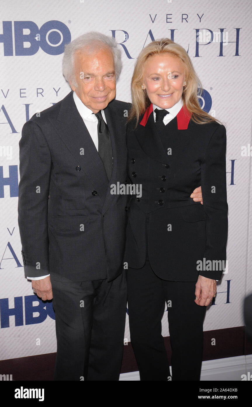 New York, United States. 23rd Oct, 2019. Ralph Lauren (L) and Ricky ...