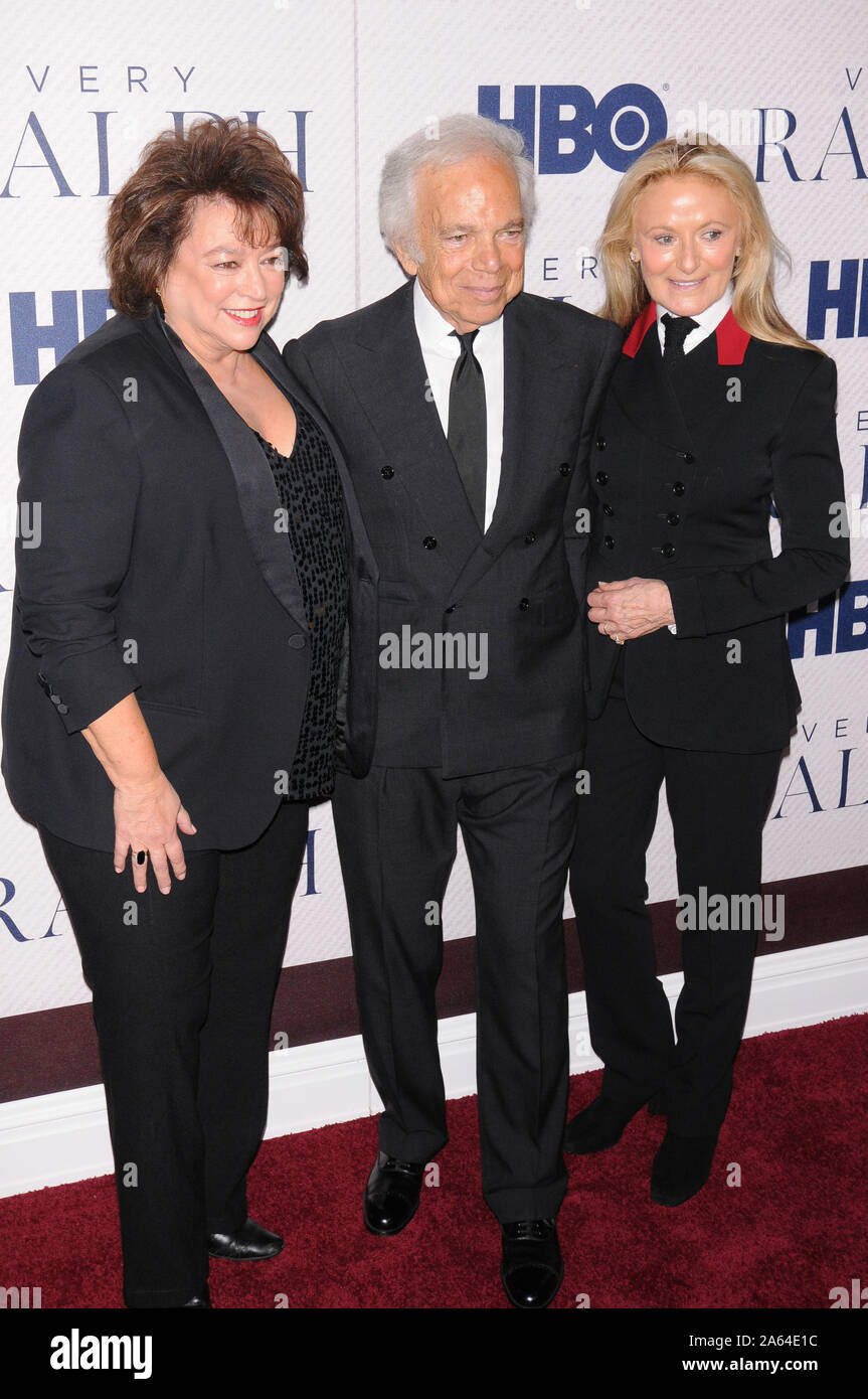 New York, United States. 23rd Oct, 2019. (L-r) Susan Lacy, Ralph Lauren ...