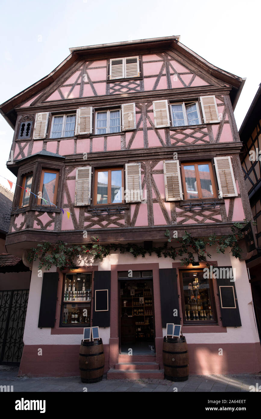 Typical architecture of Alsace in France Stock Photo - Alamy