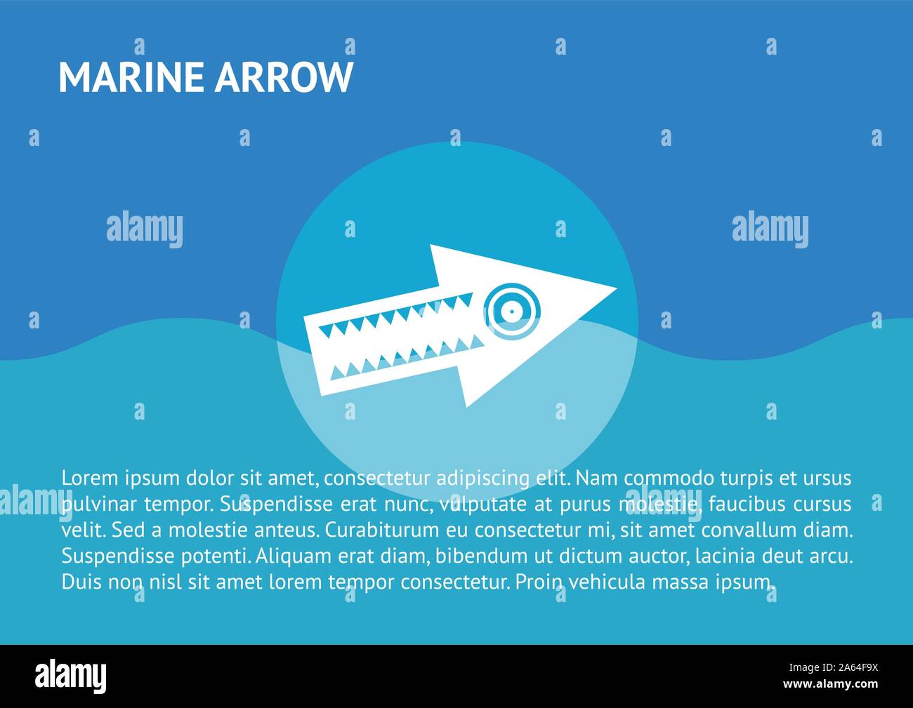 Flat arrow icon at the sea Stock Vector Image & Art - Alamy