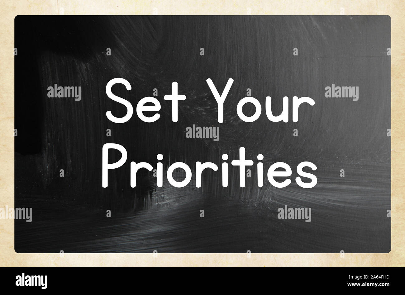 Set your priorities hi-res stock photography and images - Alamy