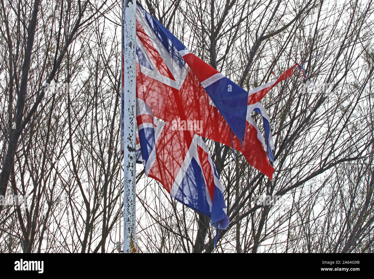 Tattered British Union Jack Flag High Resolution Stock Photography and ...