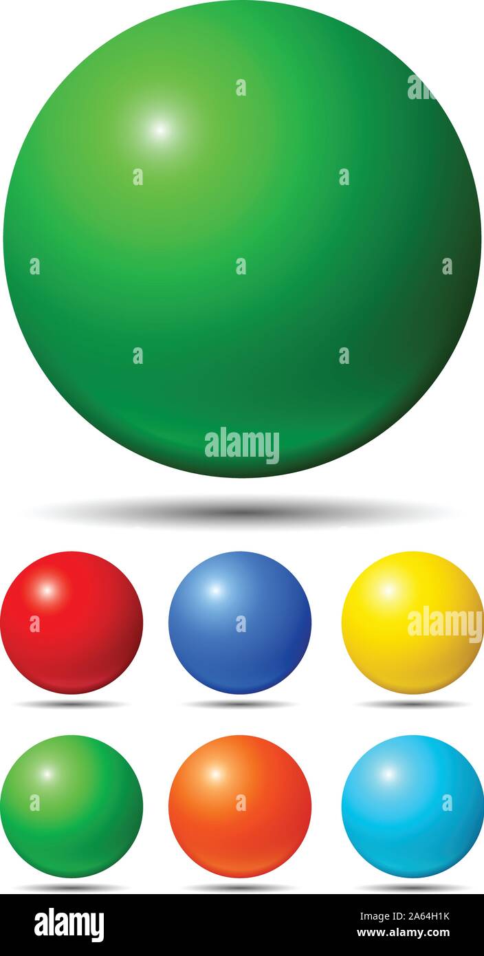 Set of bright colored balls Stock Vector Image & Art - Alamy
