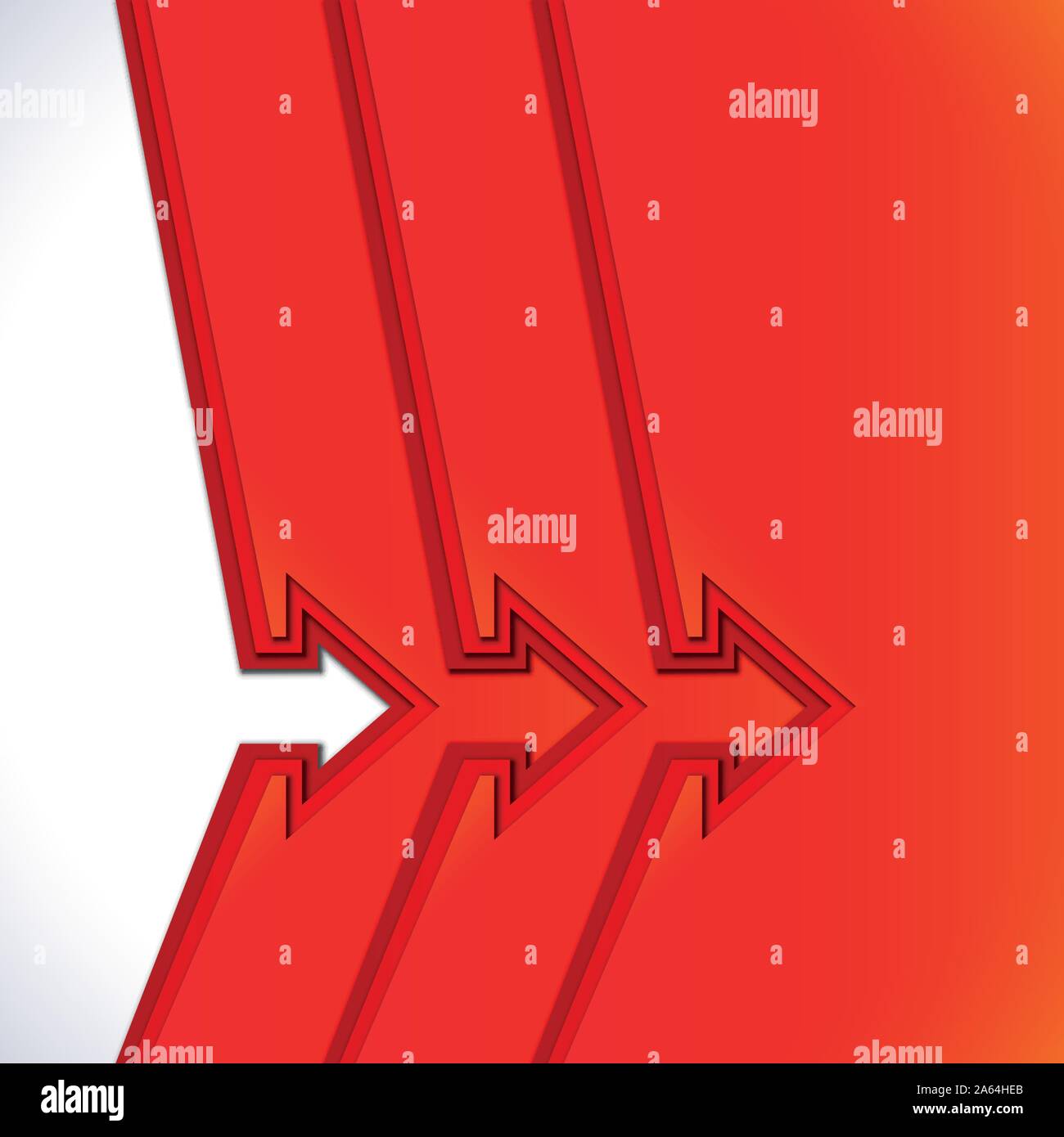 Colorful arrows with red cut paper layers Stock Vector Image & Art - Alamy