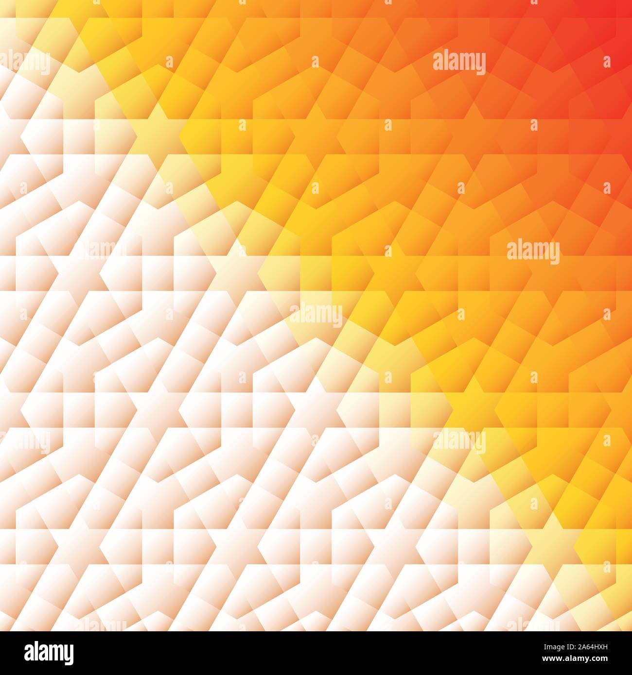 Orange and white arabic background and shadow on tiles Stock Vector ...
