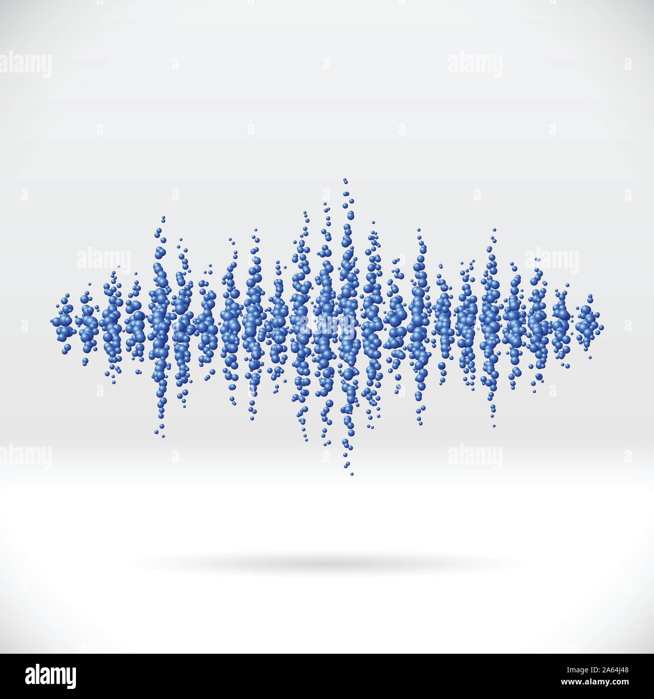 Sound waveform made of scattered balls Stock Vector Image & Art - Alamy