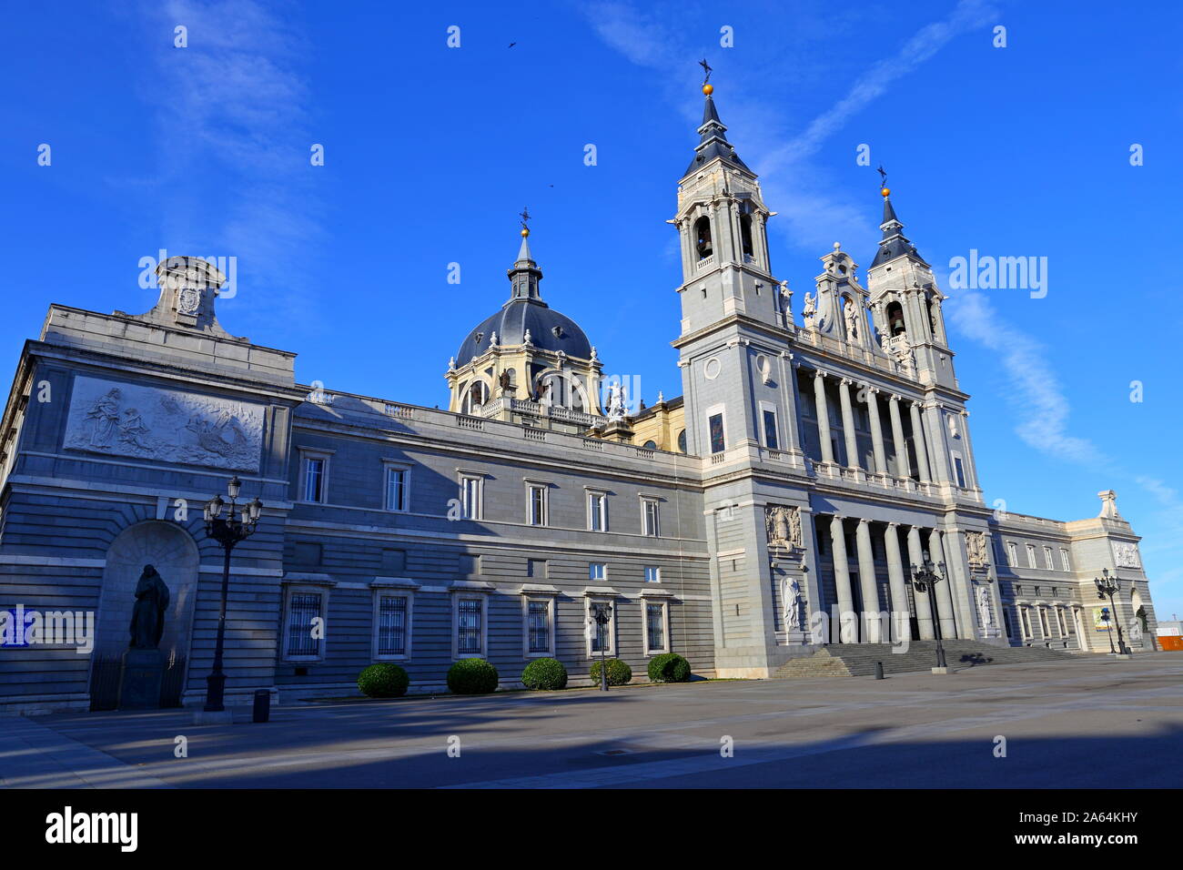 Almudena Church (Catedral de Santa Maria la Real de la Almudenaon) in ...