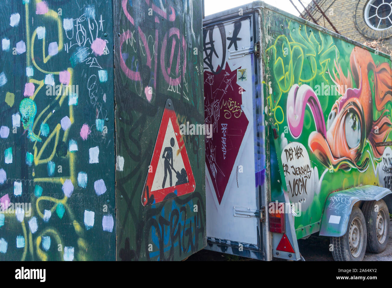 Urban Graffiti in Freetown Christiania, the autonomous anarchist ...