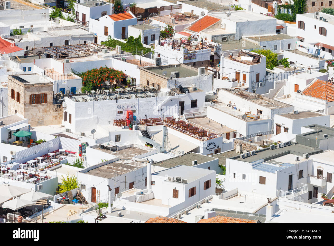 Lindos cafe hi-res stock photography and images - Alamy