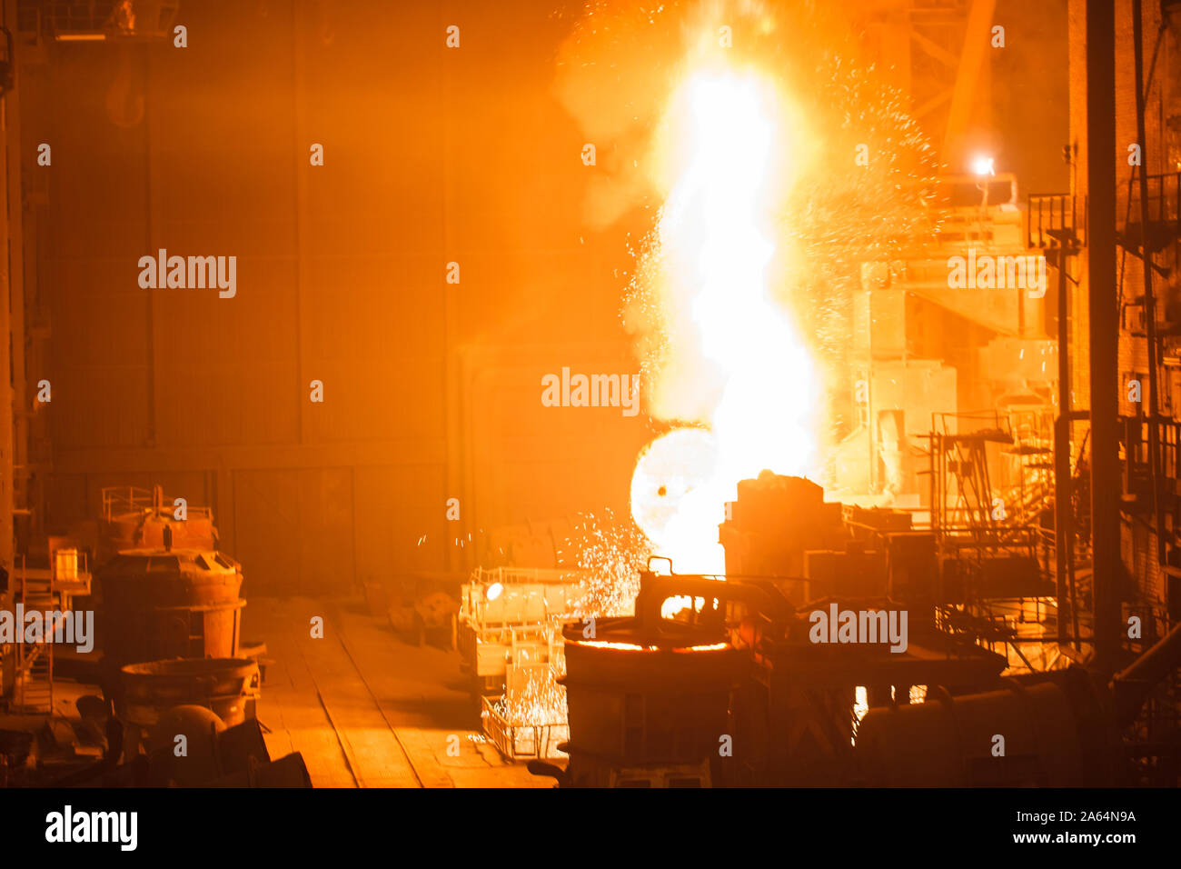 Work electric arc furnace in hi-res stock photography and images - Alamy