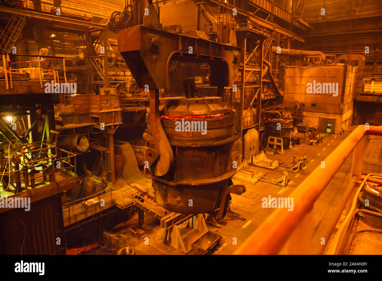steel production in electric furnaces Stock Photo - Alamy