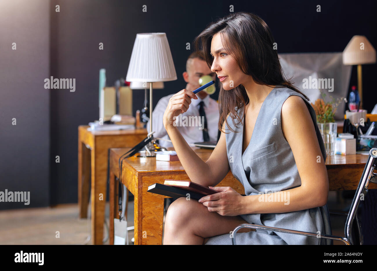 Dreaming employee hi-res stock photography and images - Alamy