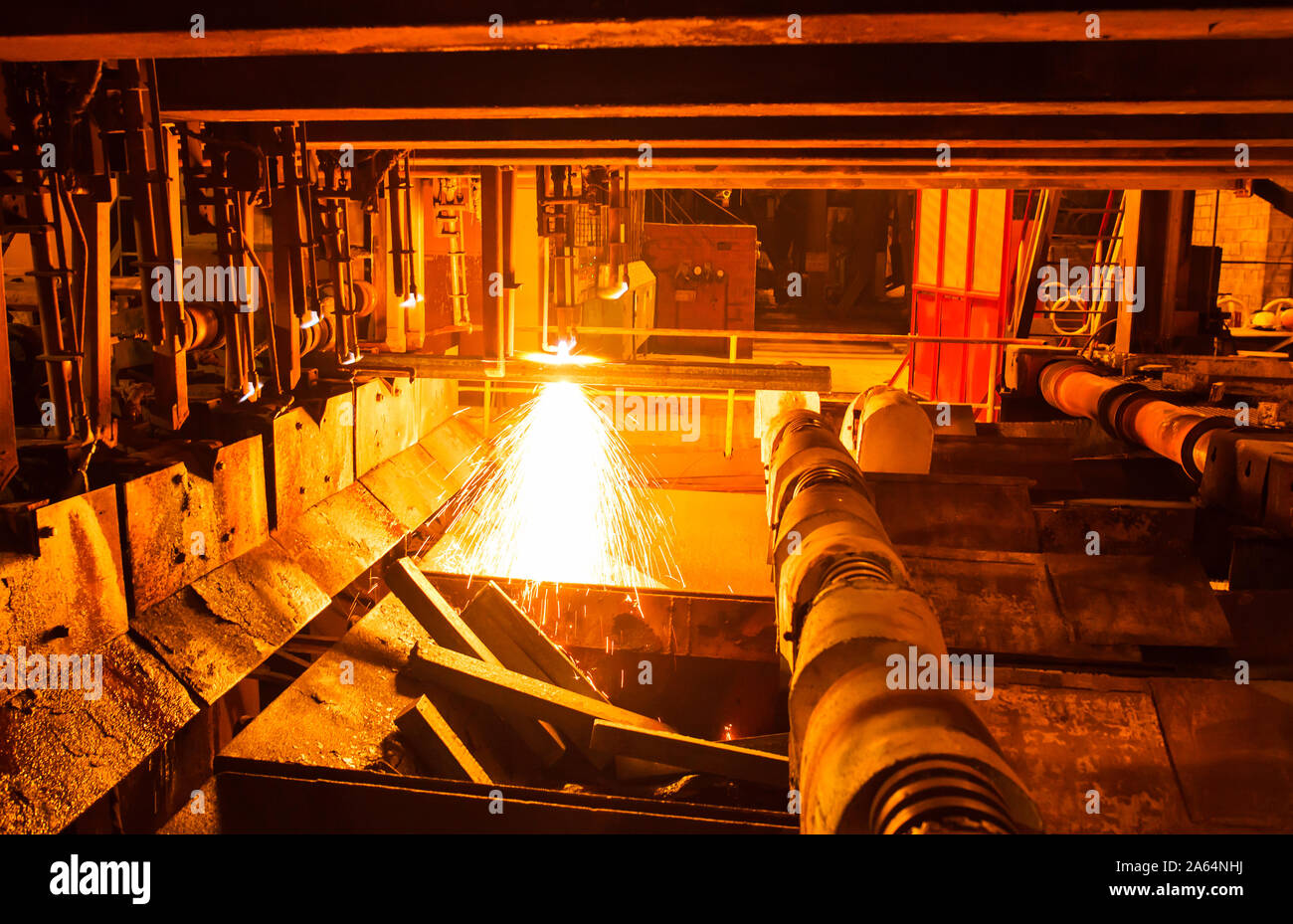 steel production in electric furnaces Stock Photo - Alamy