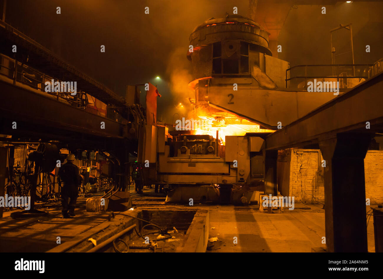 Work electric arc furnace in hi-res stock photography and images - Alamy