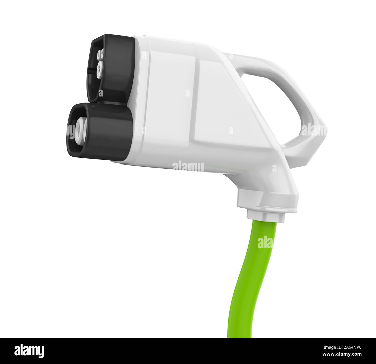 Electric Car Charging Plug Isolated Stock Photo - Alamy