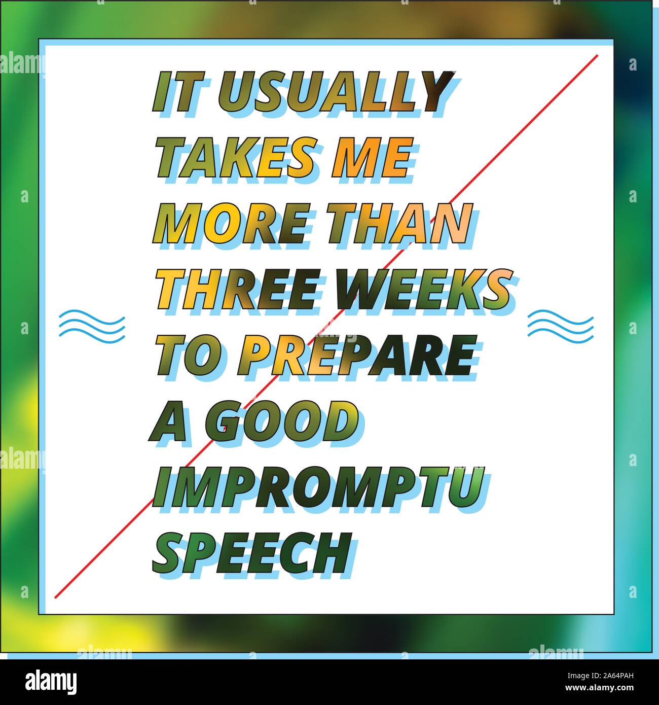 Modern retro digital poster with typographic quote Stock Vector Image ...