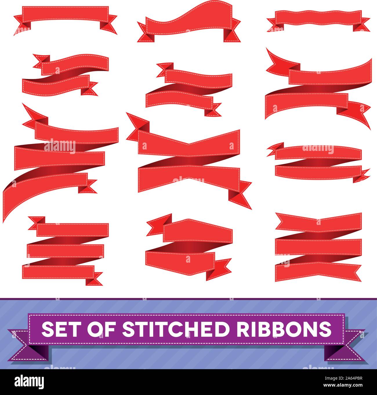 Bent ribbon flag hi-res stock photography and images - Alamy