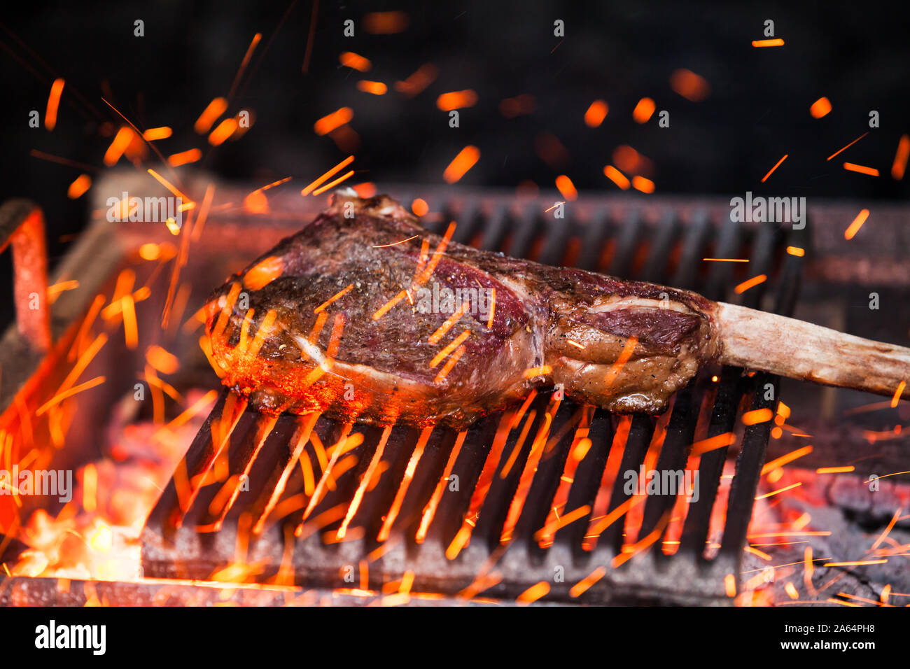 beef steak in meat restaurant Stock Photo - Alamy