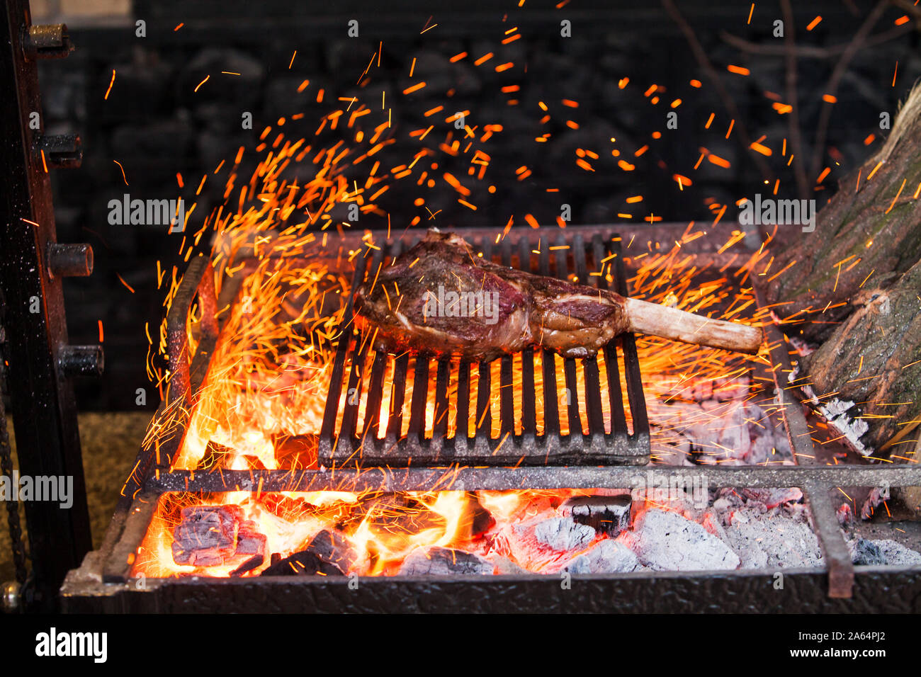 beef steak in meat restaurant Stock Photo - Alamy
