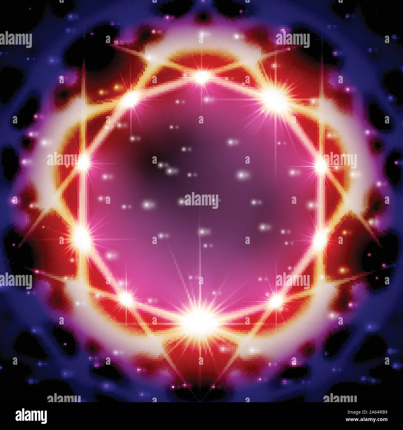 Mystic frame with shiny ornament Stock Vector Image & Art - Alamy