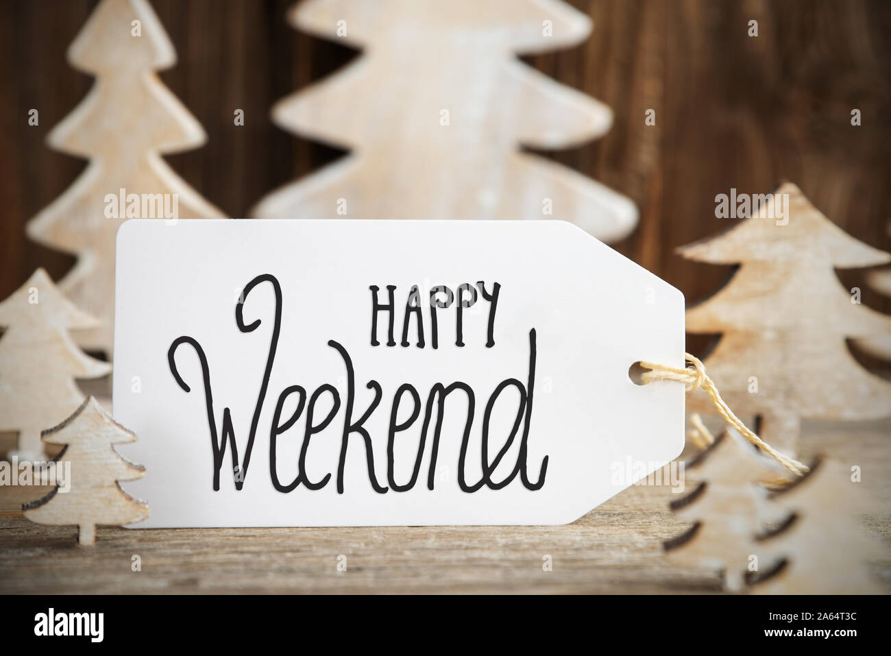 Weekend christmas happy label hi-res stock photography and images - Alamy