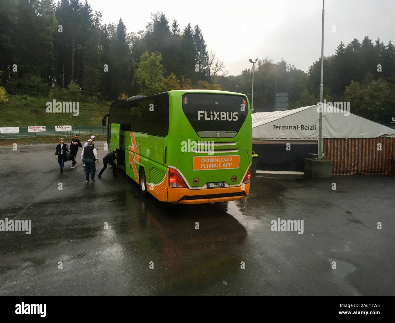 Flixbus at Bus terminal station, Bern, Swiss Stock Photo - Alamy