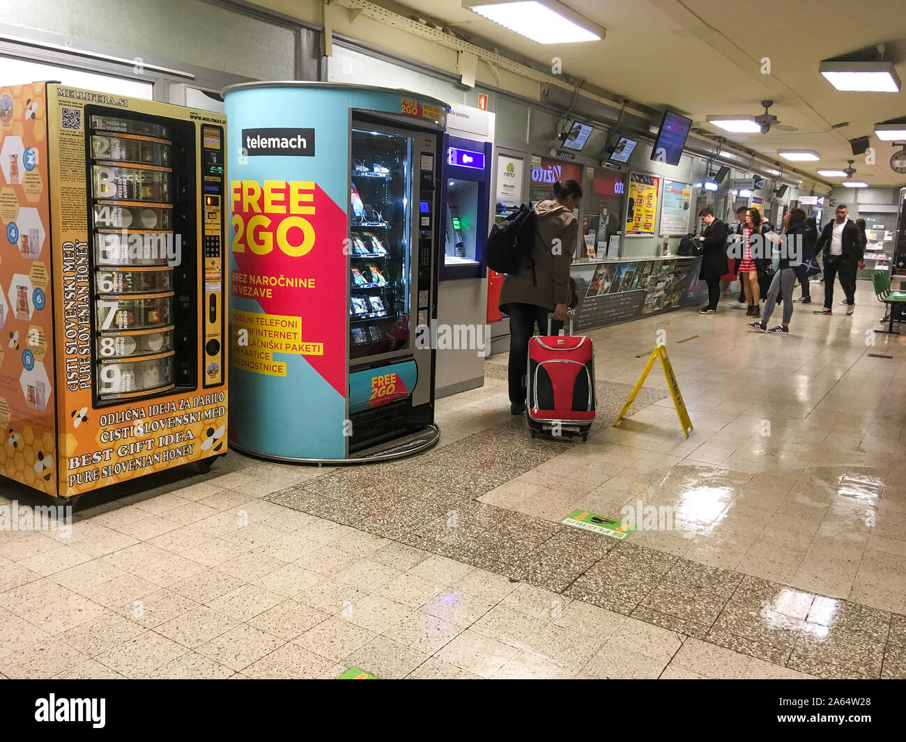 Bus Terminal, Ljubljana, Slovenia Stock Photo - Alamy