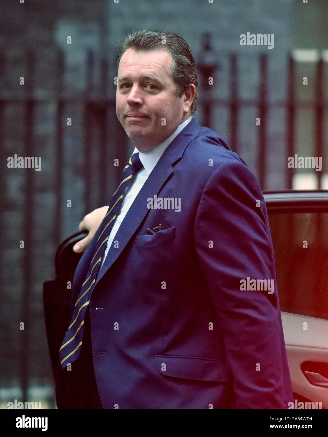 Chief Whip Mark Spencer arrives in Downing Street in Westminster ...