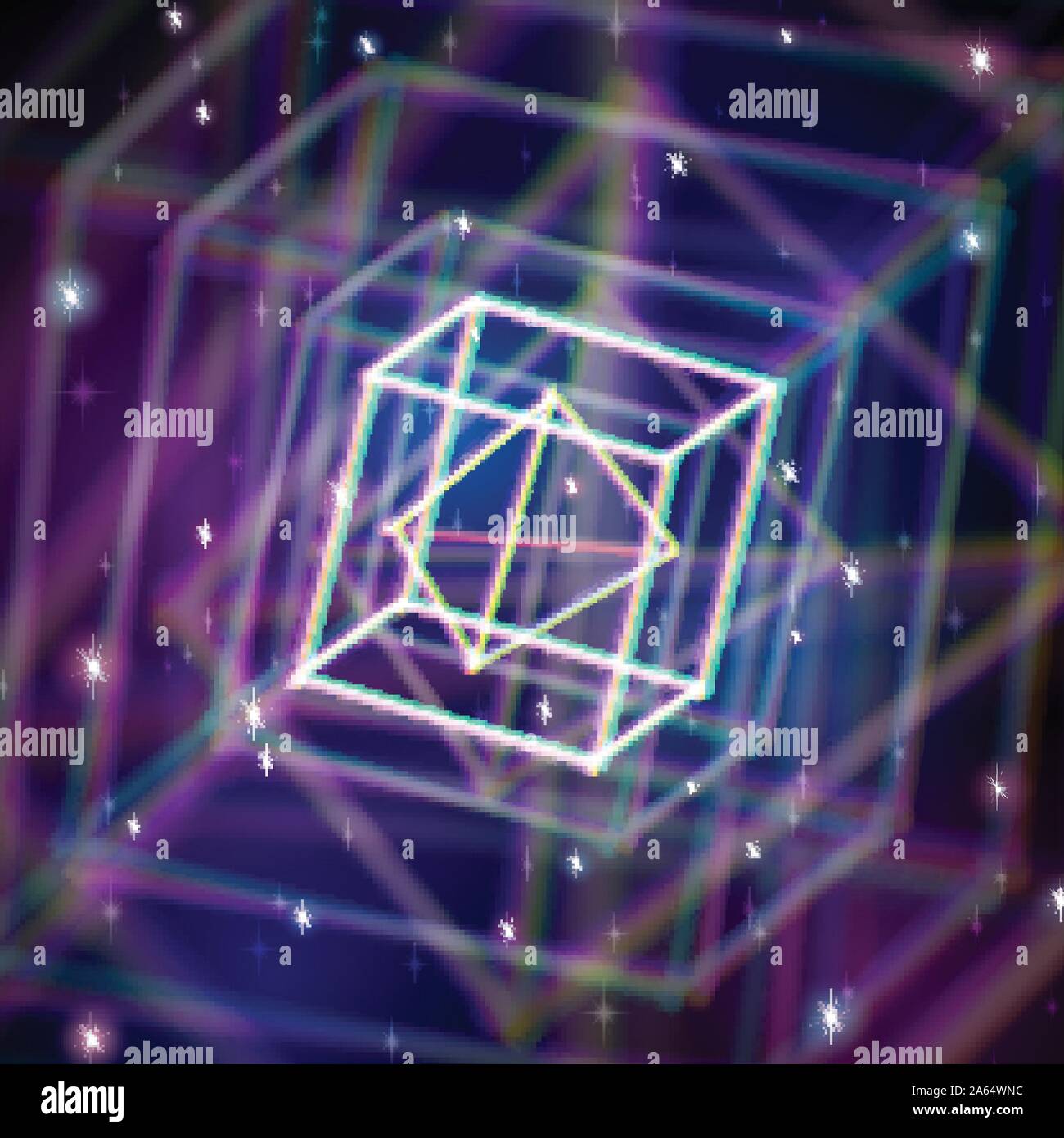 Abstract color crystal Stock Vector Images - Alamy