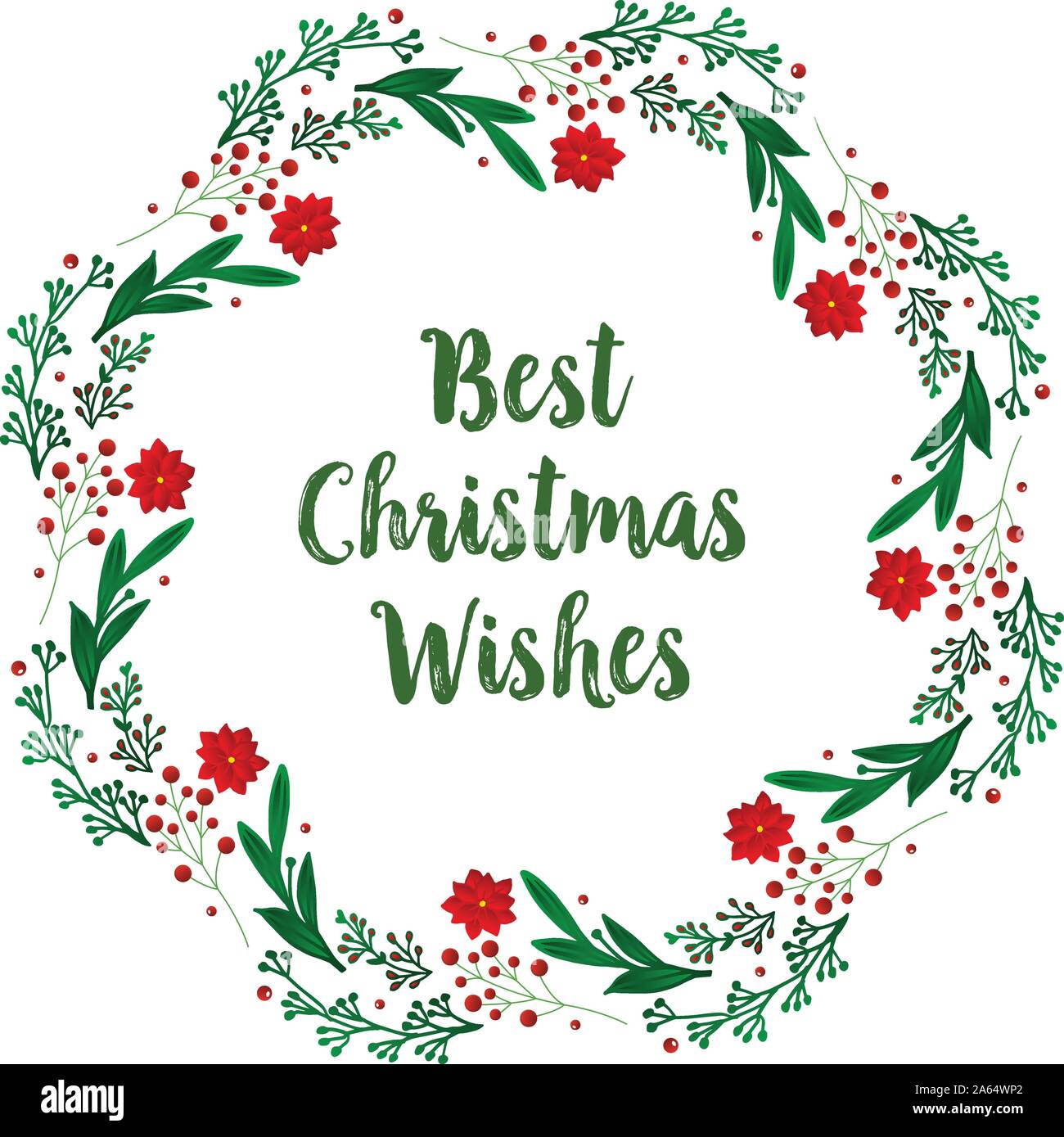 Lettering for greeting card best christmas wishes, with texture ...