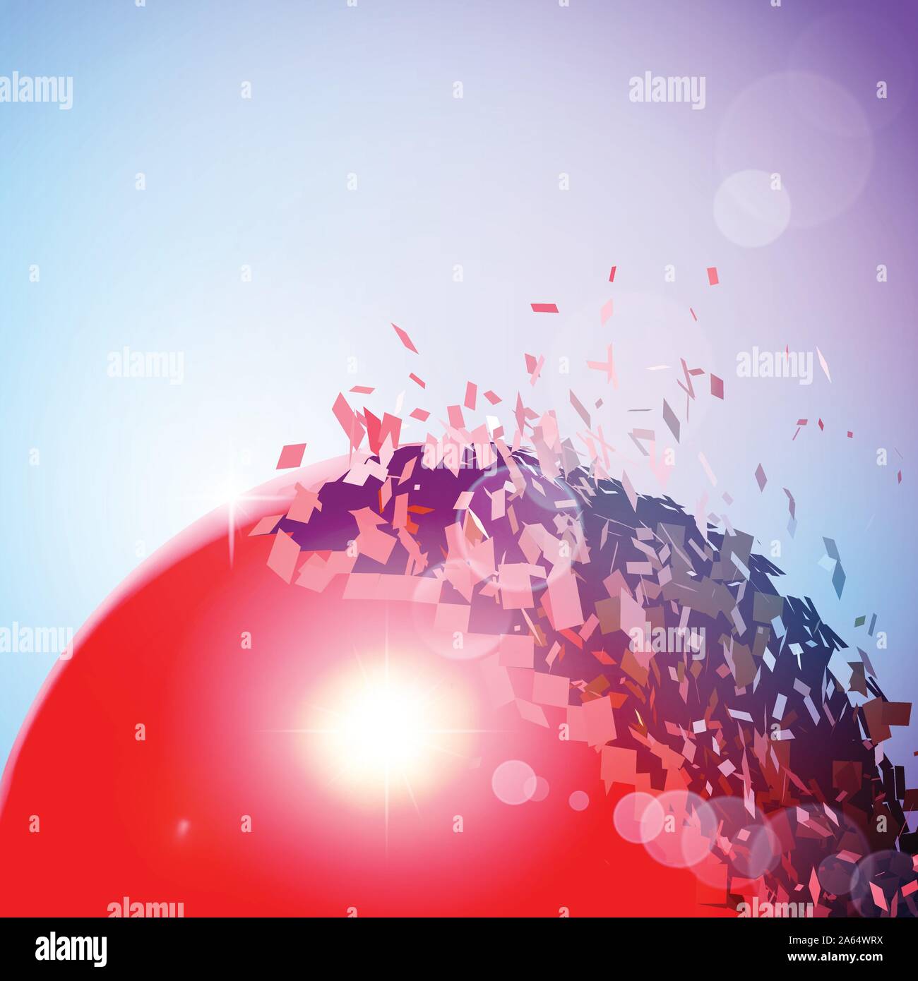 Exploded ball Stock Vector Images - Alamy