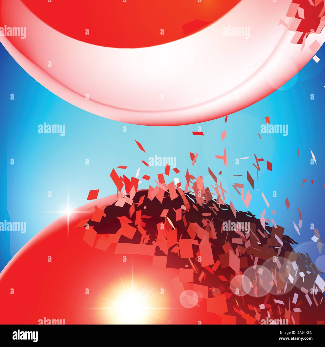 Exploded ball Stock Vector Images - Alamy