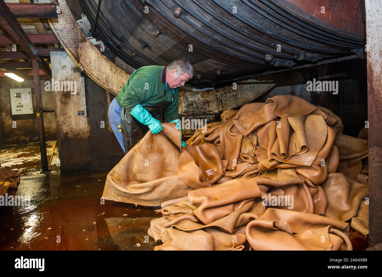 Hide worker hi-res stock photography and images - Alamy