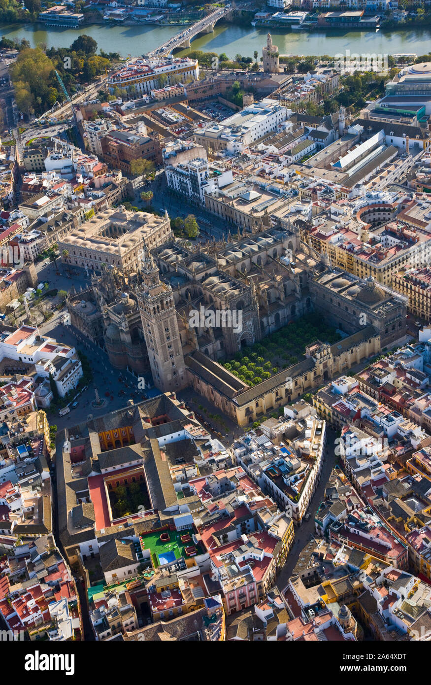 Aerial view, Sevilla. Andalucia, Spain, Europe Stock Photo - Alamy
