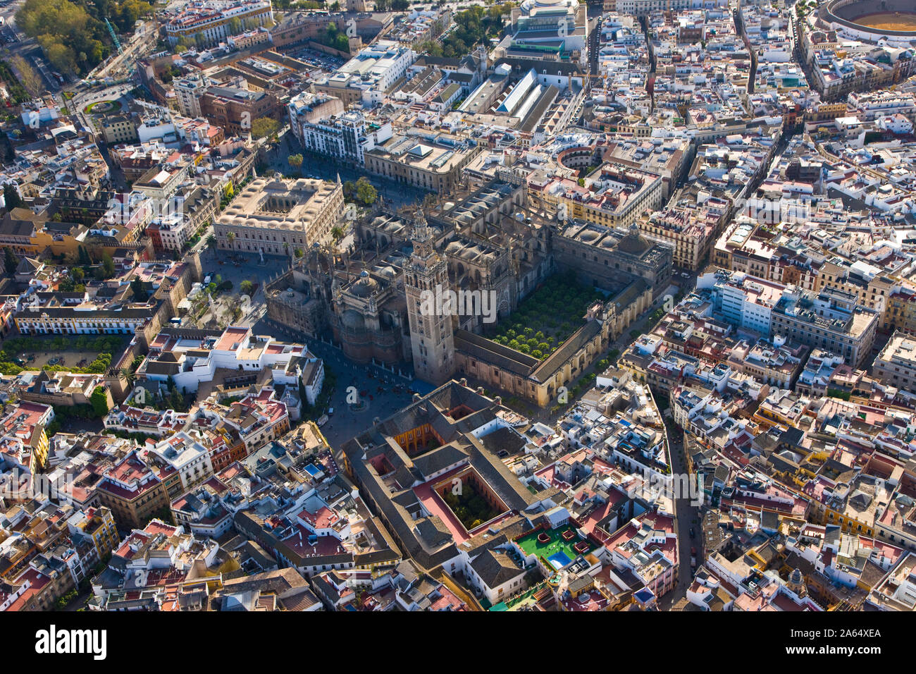 Aerial view, Sevilla. Andalucia, Spain, Europe Stock Photo - Alamy