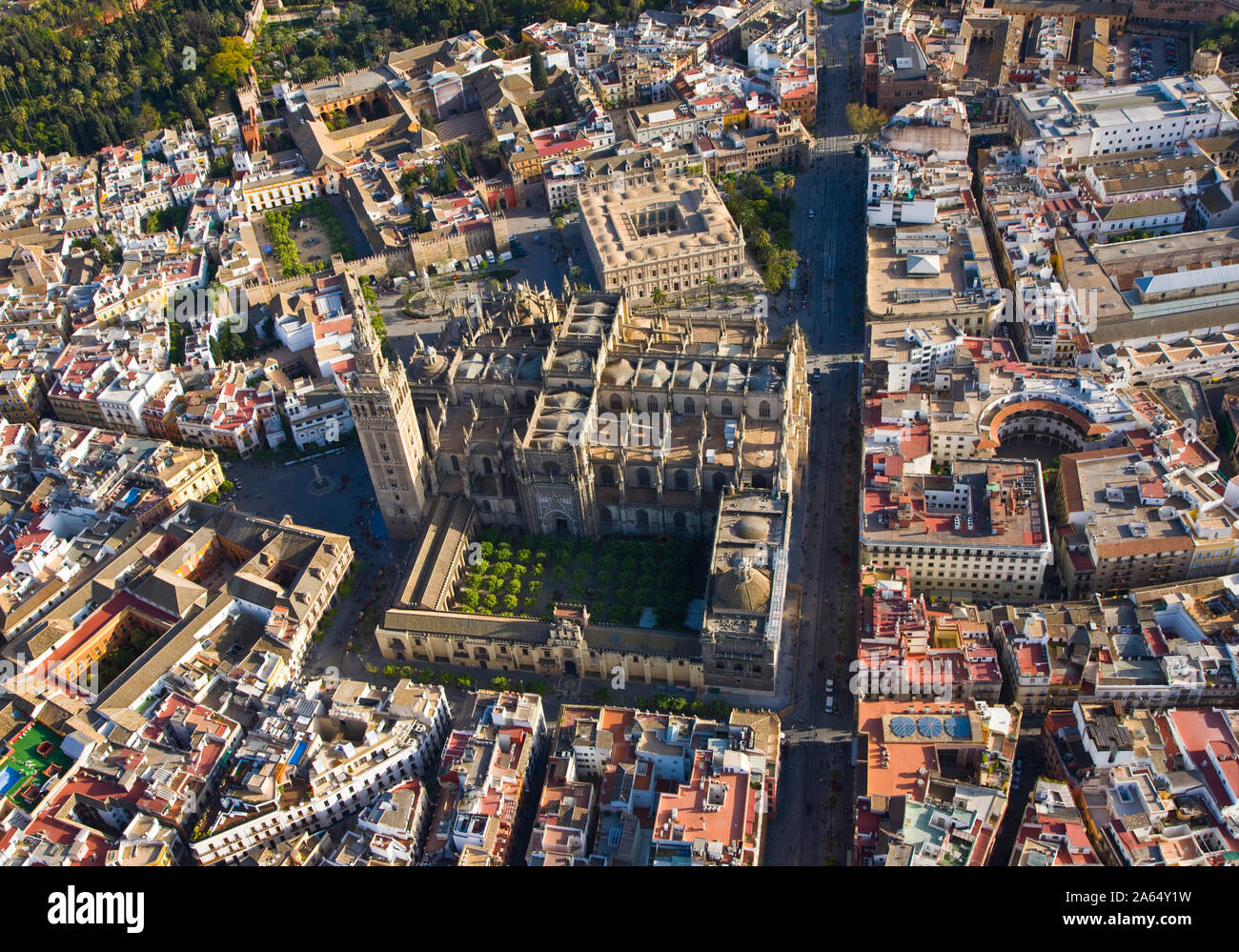 Aerial view, Sevilla. Andalucia, Spain, Europe Stock Photo - Alamy