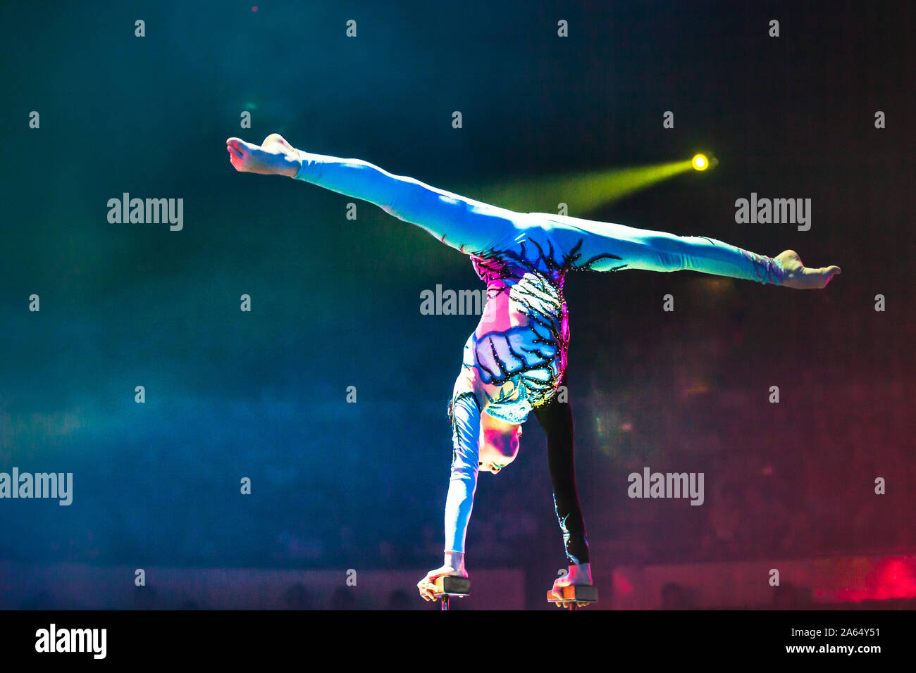 air circus performances in the circus Stock Photo - Alamy