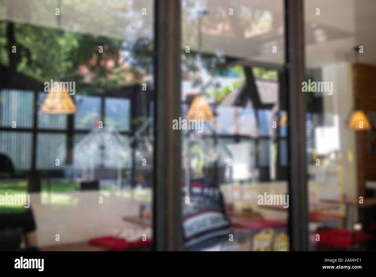 Exterior blur of street coffee shop hi-res stock photography and images ...