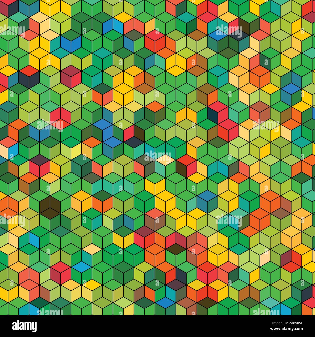 Abstract background with colorful hex polygons Stock Vector Image & Art ...